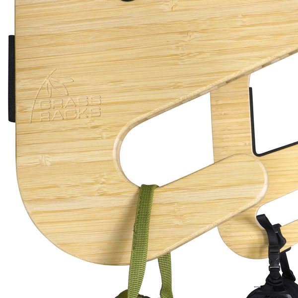 Premium Bamboo Paddleboard Rack | Wakeboard Rack | Indoor Wall-Mount ...