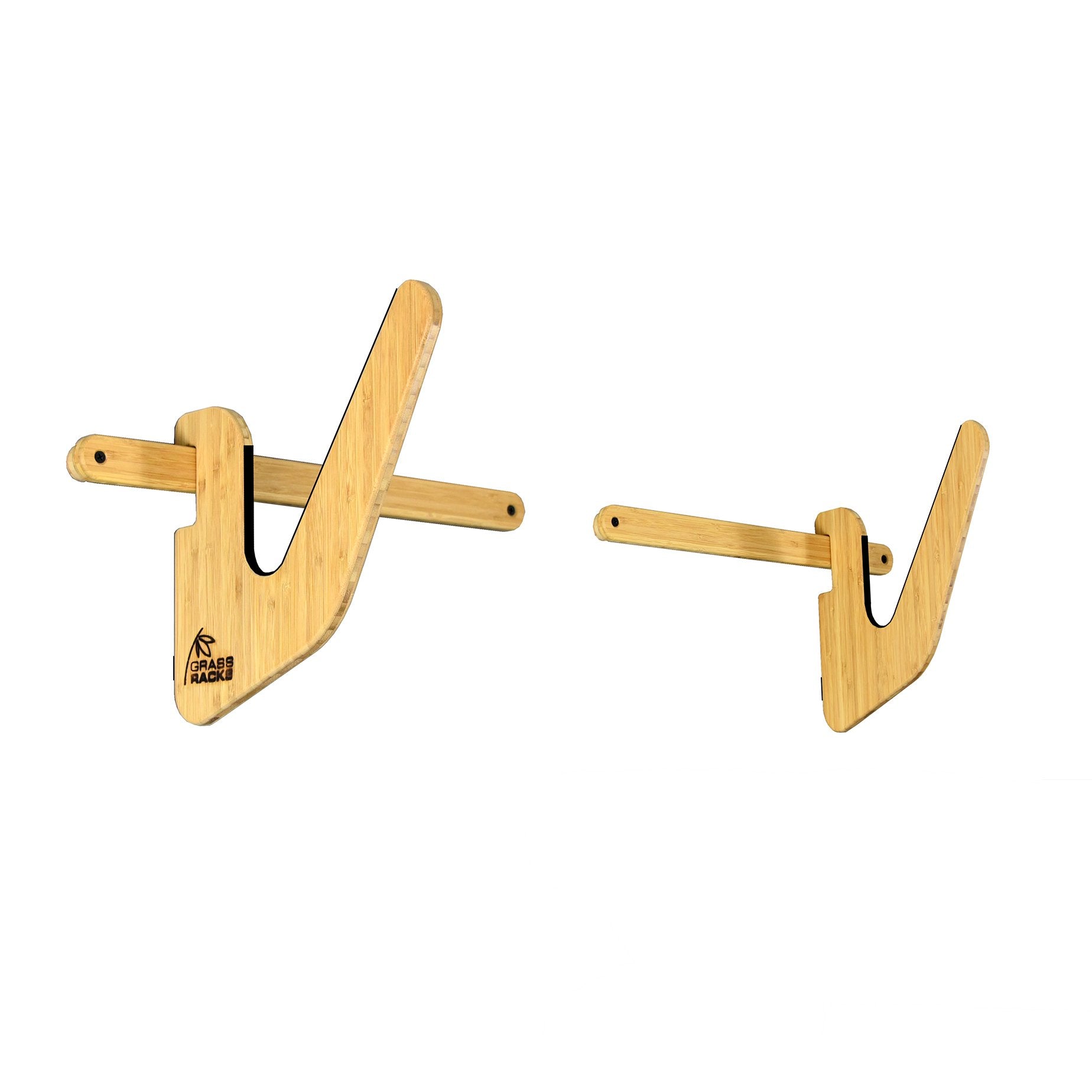 Bamboo & Birch Surfboard Rack | Horizontal Wall-Mounted Indoor and ...