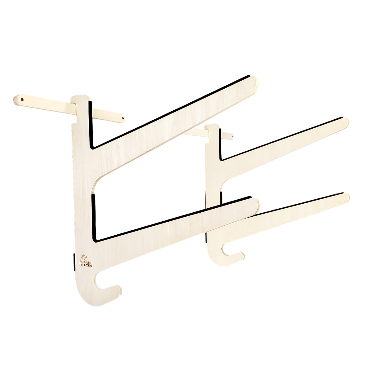 Premium Bamboo Paddleboard Rack | Wakeboard Rack | Indoor Wall-Mount ...