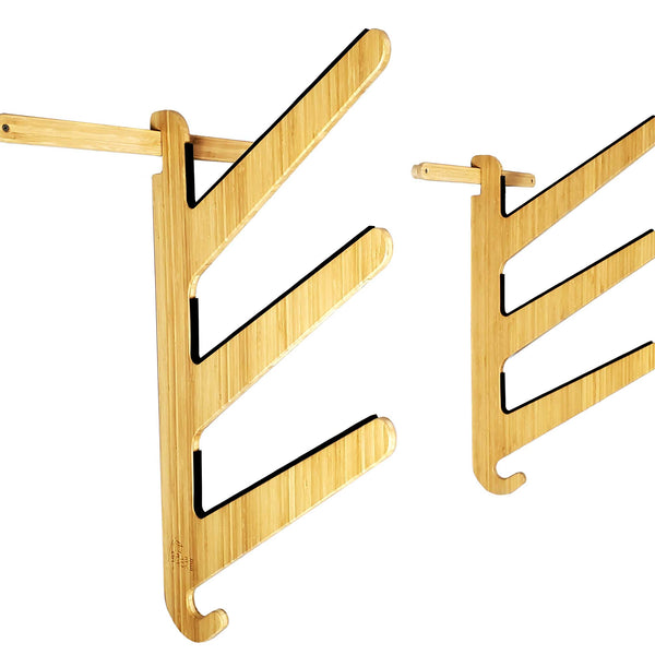 Bamboo & Birch Surfboard Rack | Horizontal Wall-Mounted Indoor and ...